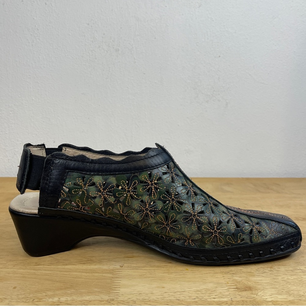 Pikolinos Romana Spanish Design Floral Leather Slingb… - Gem